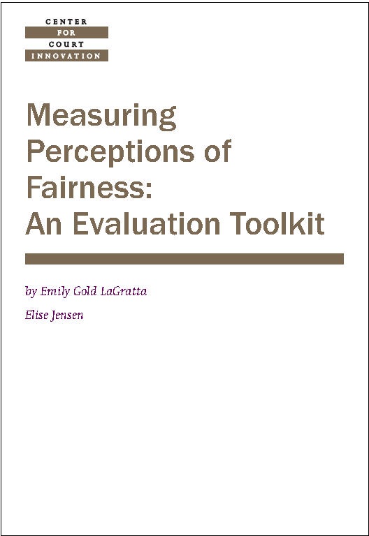 Measuring Perceptions of Fairness: An Evaluation Toolkit - Center for Justice Innovation