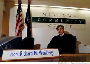 Richard M. Weinberg, Judge, Midtown Community Court, New York - Center ...