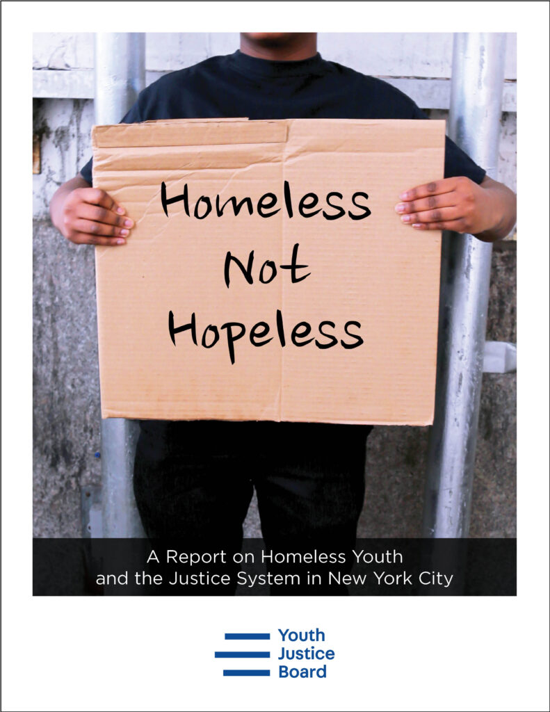 Homeless Not Hopeless: A Report on Homeless Youth and the Justice ...
