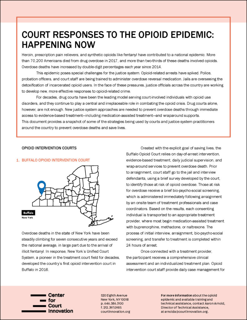 Responding to the Opioid Crisis - Center for Justice Innovation