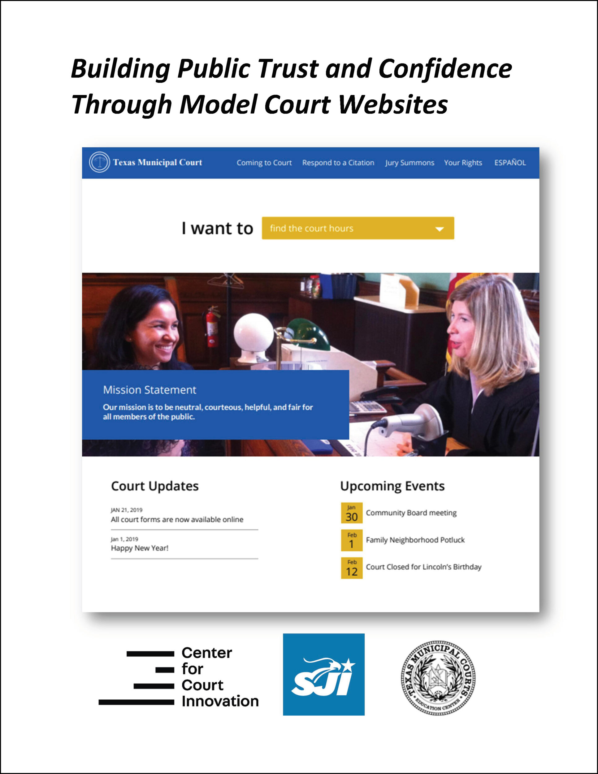 Building Public Trust and Confidence Through Model Court Websites ...
