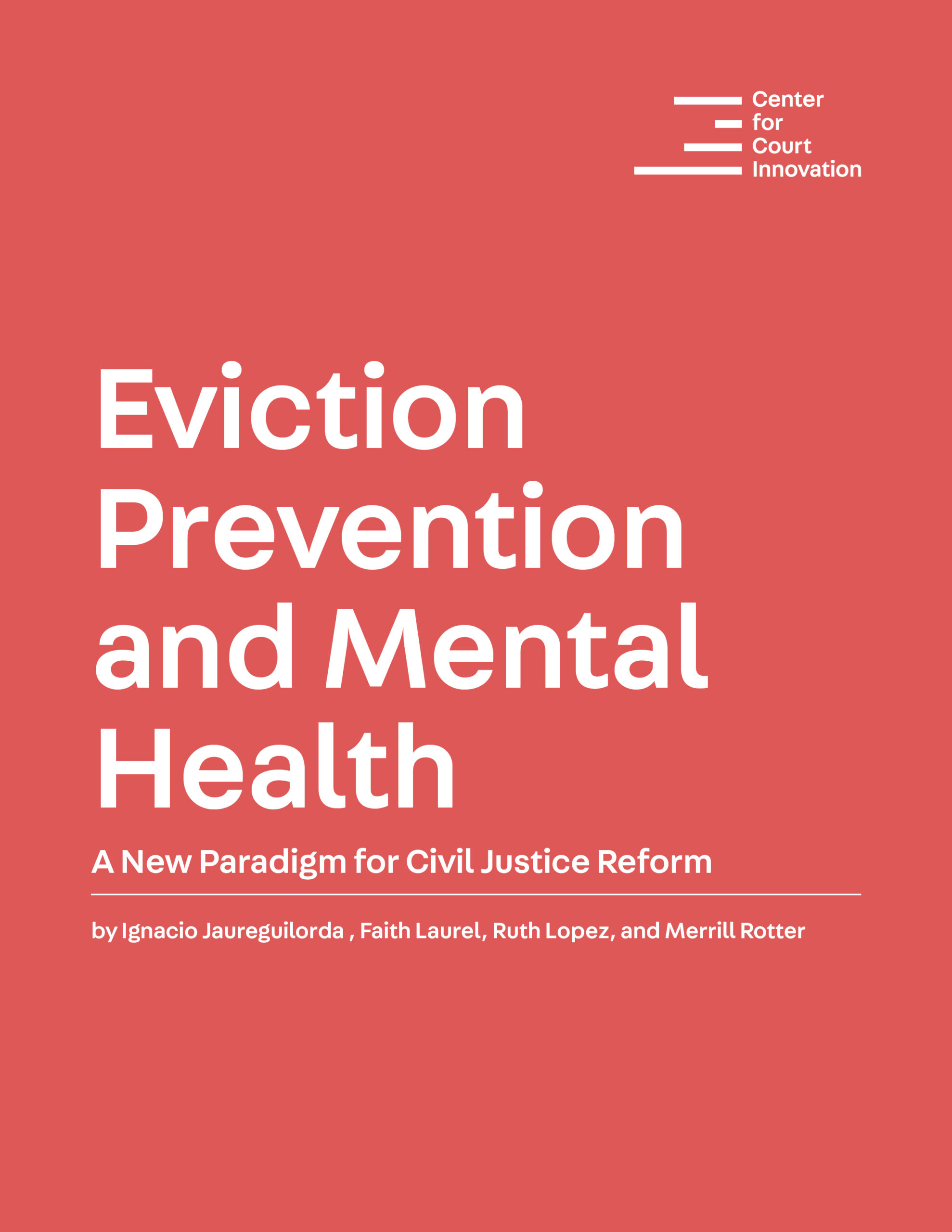 Eviction Prevention and Mental Health - Center for Justice Innovation